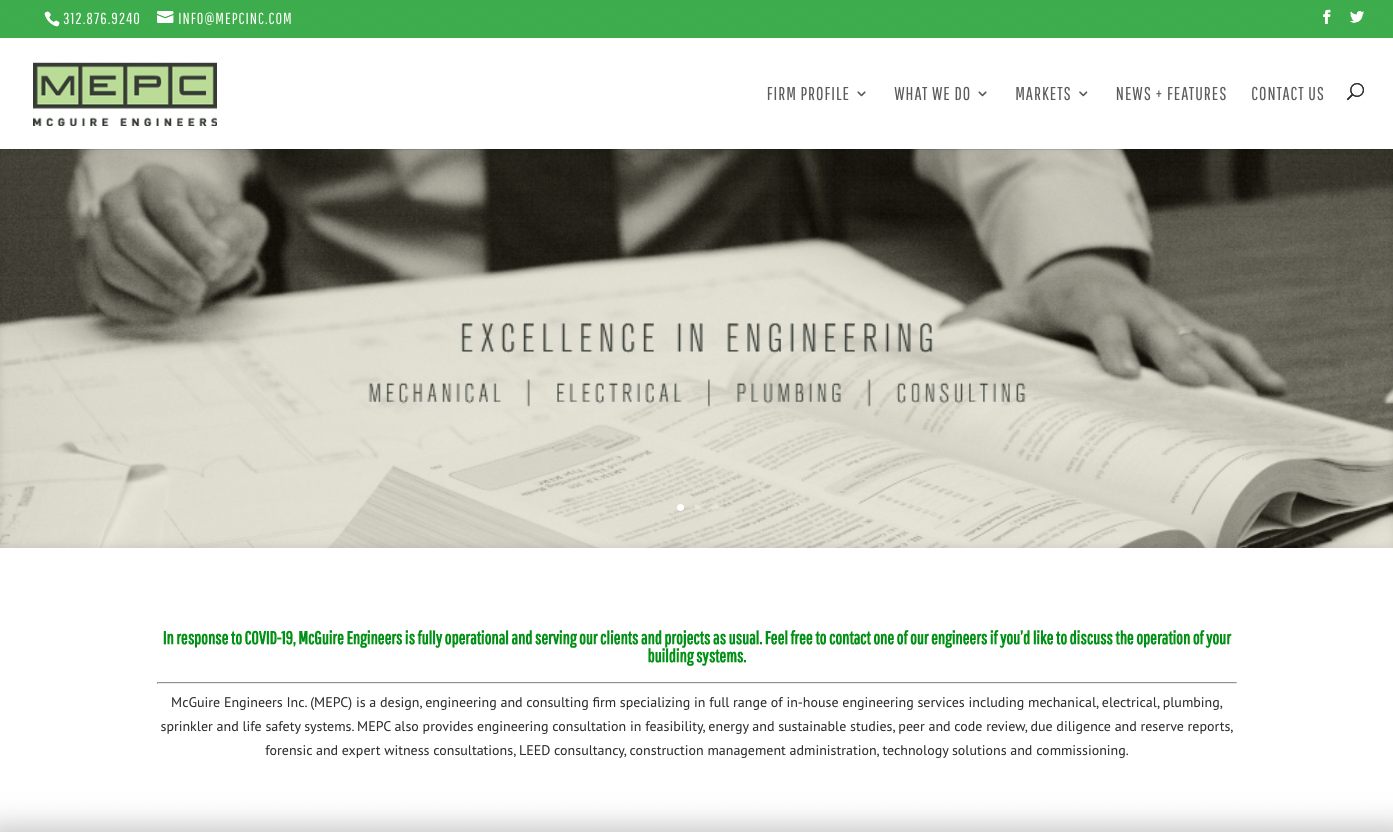 McGuire Engineers Website - Sparkfactor